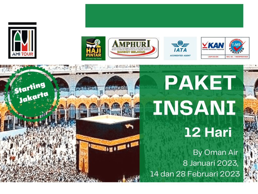 Paket Insani 12 Hari By Oman Air 14 Februari 2023
