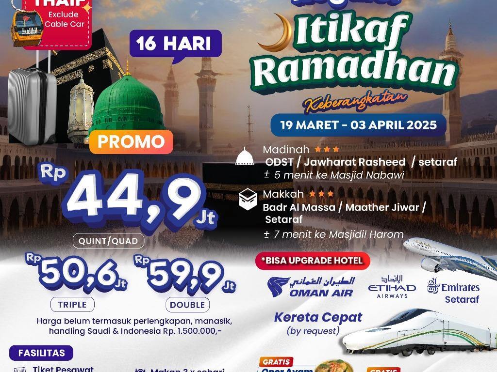 Umroh Reguler Itikaf Ramadhan